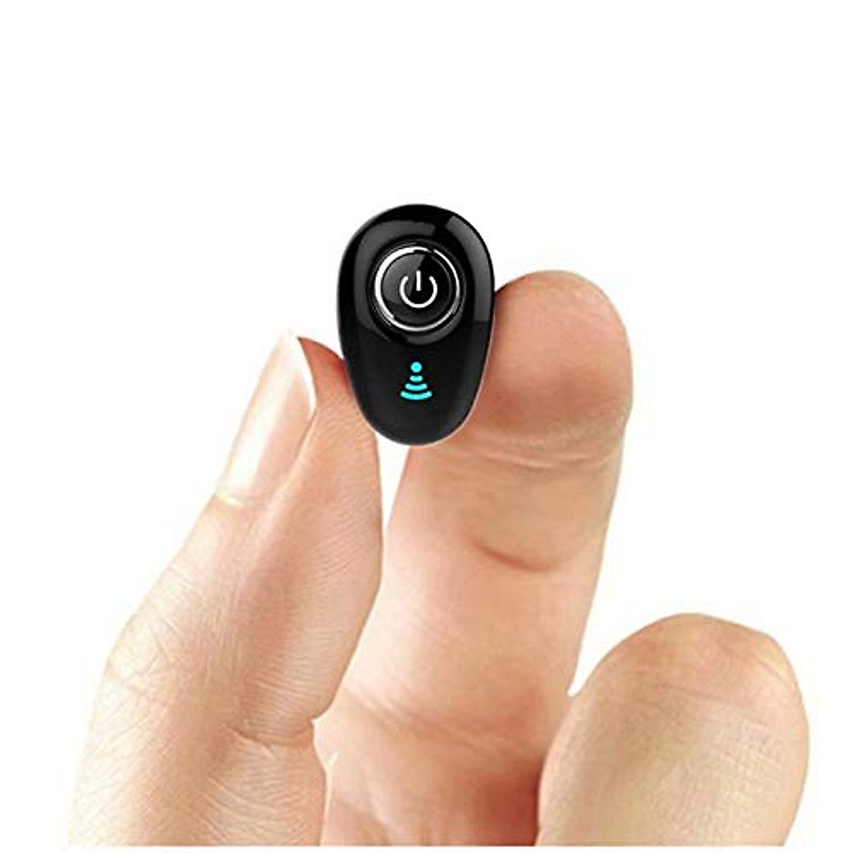 Heave Mini Invisible Wireless Earbud,Portable Earpiece Sweatproof Stereo Bluetooth Earphone with Microphone Headphone, Single Sports in Ear Headset for Cell Phone Skin Color