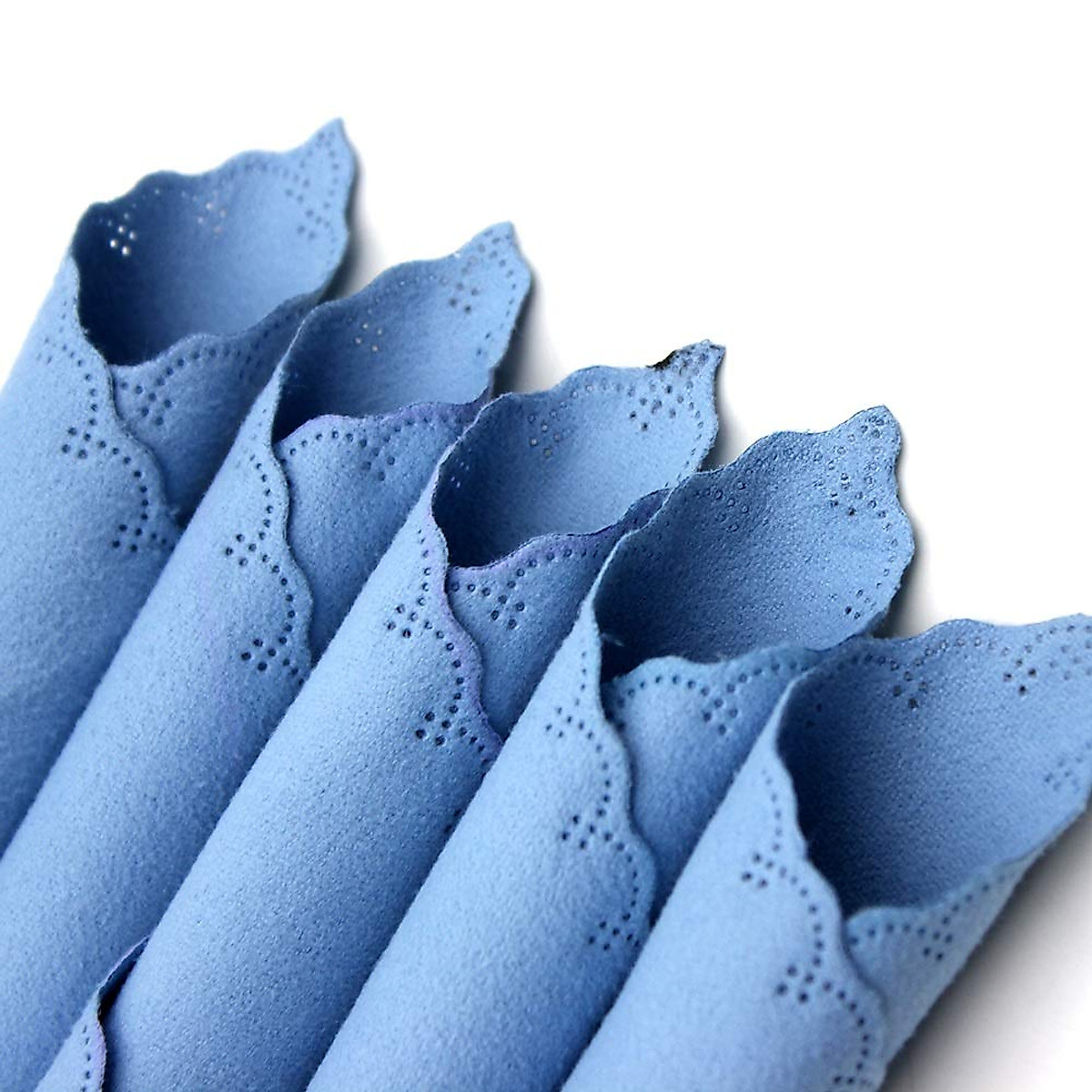 Mowind 5pcs Microfiber Polishing Cleaning Cloth for Musical Instrument Guitar Piano Violin Sax Clarinet Flute Universal