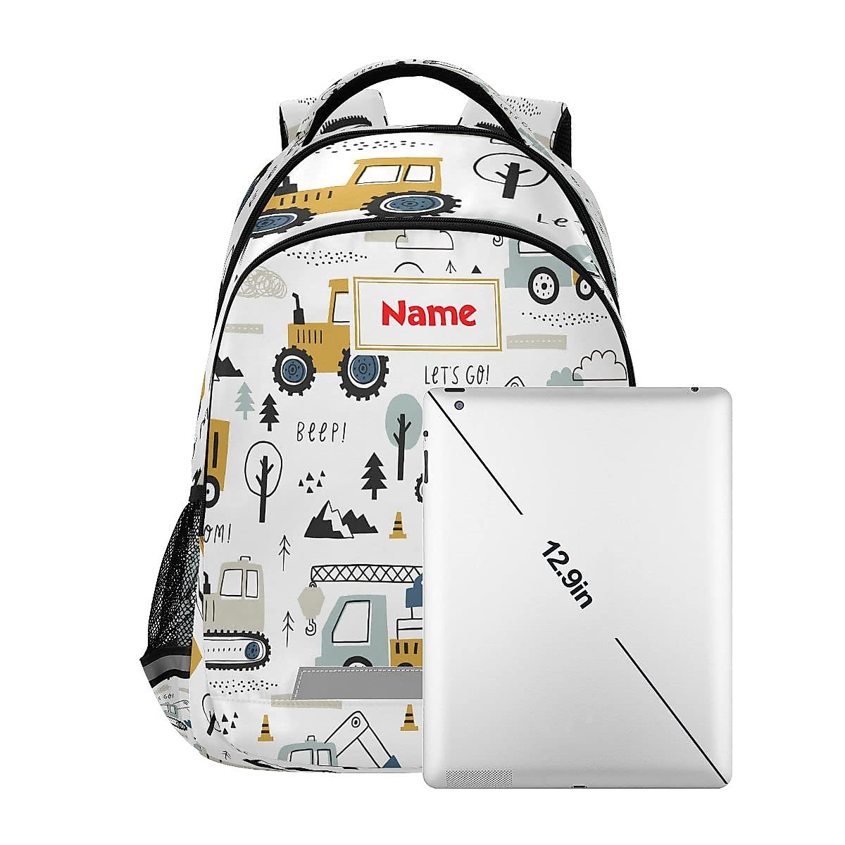 Custom Kid's Name Backpack Bookbag School Bag Travel Bag for Girls Boys Teen