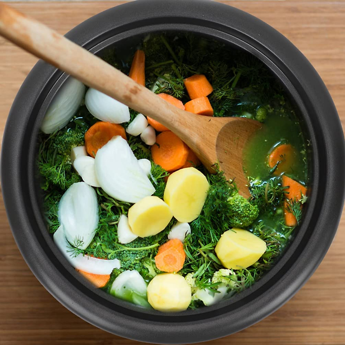 Cabilock Inner Cooking Pot Non-stick Rice Cooker Inner Pot Cooker Liner Kitchen Rice Cooking Container Household Electric Cooker Accessory Compatible With 1.5L Rice Cooker (21x9 CM)