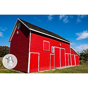 Lithonia Lighting OALS10 Outdoor LED Area Light with Photocell Dusk-to-Dawn, Gray