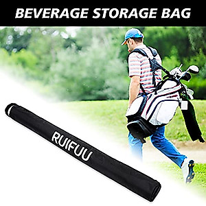 Beer Sleeve for Golf Bag, 7-Can Golf Beer Sleeve, Insulated Cooler Sleeve Holds Up to 7-Cans Beverages, Sling Cooler Fits Most Golf Bags Styles, Unique Golf Accessories Golf Gifts for Men