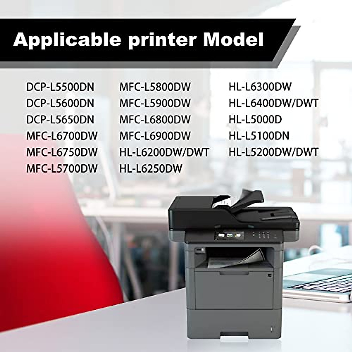 TN850 High Yield Toner Cartridge: DOPHEN 2PK Compatible TN-850 High Yield Toner Cartridge,TN8502PK Replacement for Brother DCP-L5500DN L5600DN MFC-L6700DW L6750DW HL-L6200DW/DWT L6250DW Printers