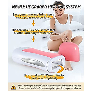 Roll On Wax for Women, Waxing Kit for Sensitive Skin, Rose & Honey Roll On Wax Kit for Larger Areas of the Body, Roller Waxing Kit Hair Removal, at Home Waxing Kit for Women and Men