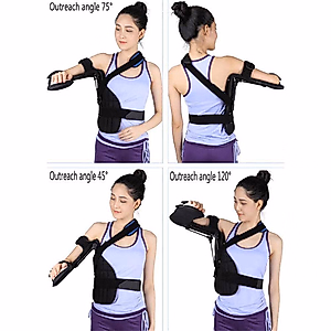 Shoulder Abduction Immobilizer ​for Broken ​arm Broken Fractured Bones Sublexion for Surgery Dislocated Injury Support Shoulder Injury Post-op Shoulder Arm Brace Men Women Universal