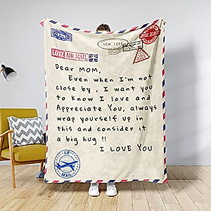 Mom Birthday Gifts from Son,Mother's Birthday Gifts,Gifts for Mom,Mom's Birthday Gifts from Daughter,Bed Throws Soft Blanket Presents for Moms Birthday 60X80 in to-MOM