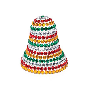 Baker Ross EF980 Festive Self Adhesive Gems - Pack of 900, Assorted Jewel Sticker Craft Embellishments for Kids Arts and Crafts Decorating