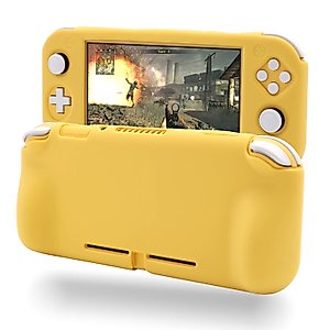 Silicone Grip Case for Nintendo Switch lite (Yellow)
