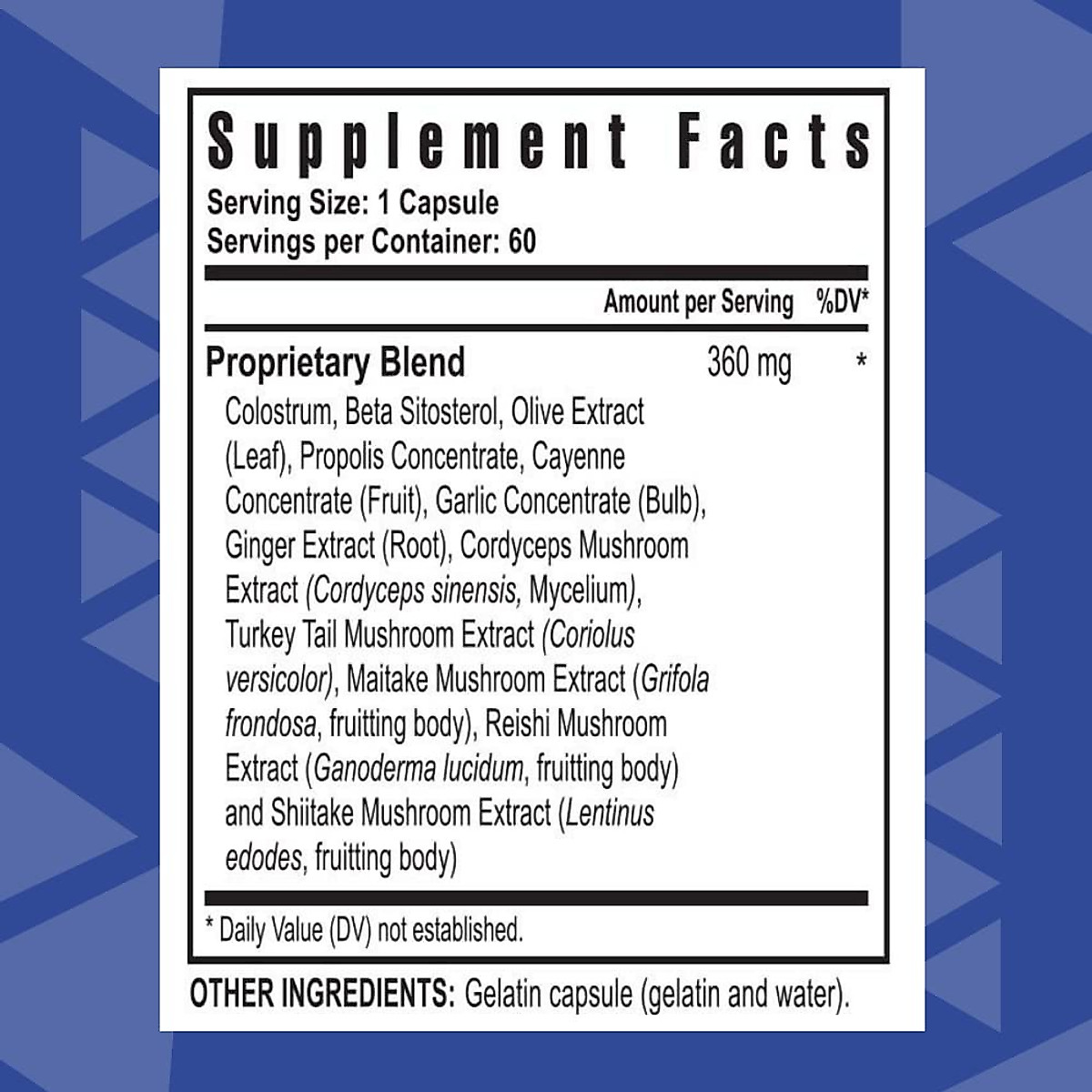Youngevity Killer Biotic FX - Immune System Support | Sourced from Bee Propolis, Mushrooms & Colostrum | Natural Immunity Support | 60 Capsules