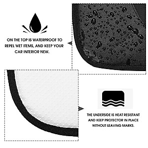 Kaiphy Car Seat Protector - Thick Padding - Durable, Waterproof Fabric, Leather Reinforced Corners (Black, XL)