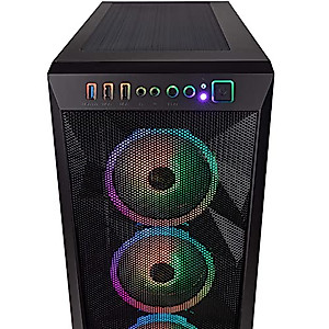 Velztorm Pilum CTO Powerful Gaming Desktop PC Liquid-Cooled (AMD Ryzen 7 3700X 8-Core, 16GB DDR4, 512GB PCIe SSD+1TB HDD (3.5), GeForce RTX 3060 12GB, 120mm AIO, RGB Fans, 750W PSU, WiFi-N, Win11P)