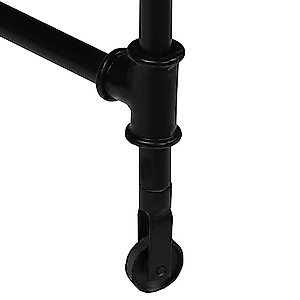 ULUYYUC Writing Desk,Home Office Desk Computer Desks Secretary Desk with Drawers Suitable for Home, Office, Bedroom, Conference Room, etc Solid Mango Wood and Steel 43.3"x19.7"x37.8"