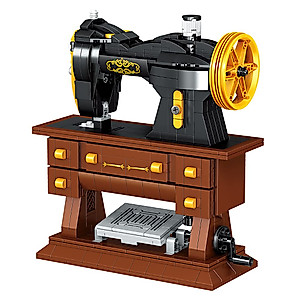 Uvini Adult Building Set, Classic Retro Series, Adult Building Set, Construction Brick Set Best Gift for Adult, Teens, Collectible Model to Build, Sewing Machine 633pcs