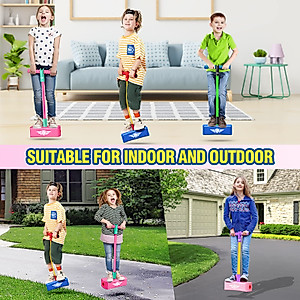 CUUGO LET'S GO! CG Pogo Stick Toys for 3-12 Year Old Girls, Foam Pogo Jumper Toys for Age 3-12 Years Old Kids Pogo Stick Autism Toys Outdoor Toys Party Birthday Stocking Stuffers Fun Toys, Rose Red