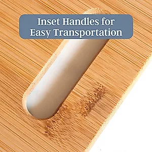 Totally Bamboo 3-Piece Bamboo Wood Cutting Board Set, 3 Assorted Sizes