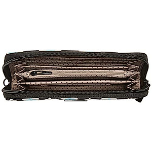 JuJuBe Be Spendy Zippered Wallet, Onyx Collection - Black Diamond