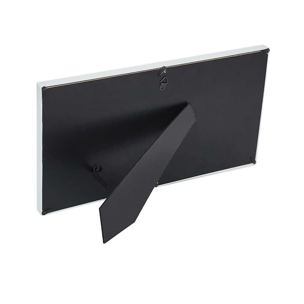 Dporticus Baby Handprint Kit & Footprint Photo Frame for Newborn Girls and Boys, 12 Photo Moments Frame Baby Shower Gifts Set Memorable Keepsake Box Decorations for Room Wall Non Toxic INK (Blue)