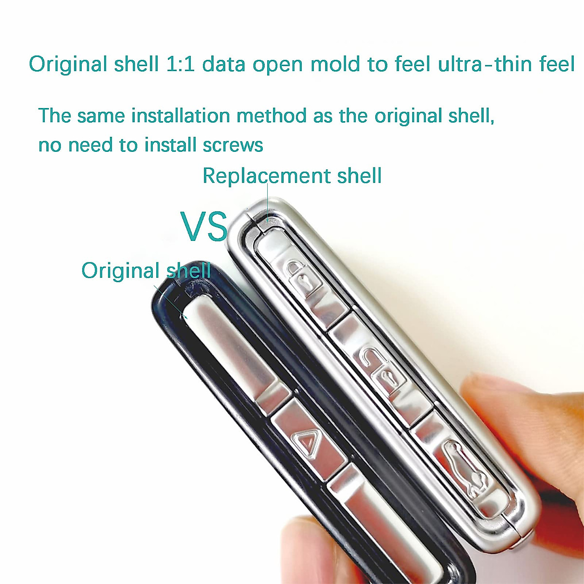 Car Key Fob Cover Shell for Volvo S60 S90 XC40 XC60 XC90 V60 V90 Polestar 1 Polestar 2 Ideal Gift for Man Women (Ceramic White 3)