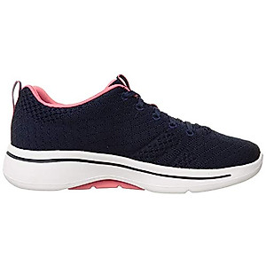 Skechers Women's Go Walk Arch Fit-Unify Sneaker, Navy/Coral, 8.5