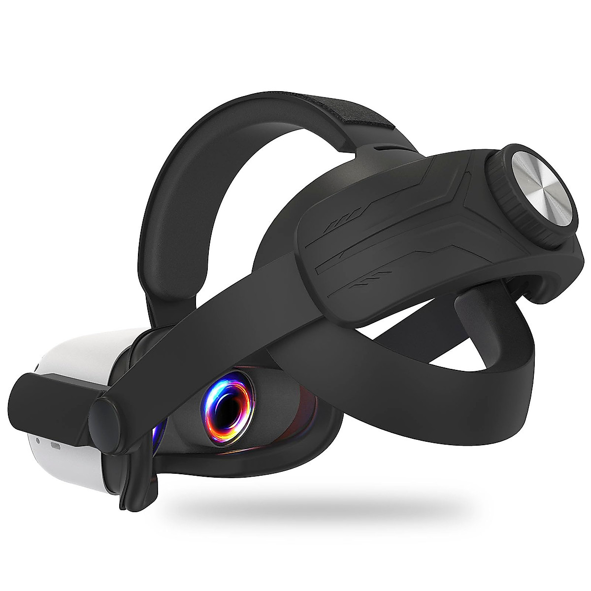 Comfort Head Strap for Meta Quest 2, MTomatoVR Lightweight Elite Replacement Strap Reduce Face Pressure Comfortable Convenient Flip Design Headset for Oculus Quest 2 VR Accessaries, Black