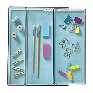Copco Basics Expandable Drawer Organizer, 13 x 11 x 1.9-Inch, Aqua Sky