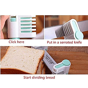 5 Pcs DIY Cake Slicer, Bread Cutter Slice Adjustable 5 Layers, Bread Cake Segmentation Toast Slice Layered Auxiliary Divider