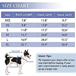 SAWMONG Fleece Dog Winter Coat, Leopard Waterproof Dog Jacket, Warm Thicked Dog Coat with Harness, Dog Vest Cold Weather Clothes Pet Apparel for Small Medium Large Dogs,Blue M