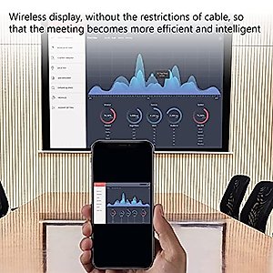 HDMI Wireless Display Adapter, WiFi 1080P Mobile Screen Mirroring Receiver Dongle for iOS for Android Phone to TV Projector Support for Miracast / DLNA