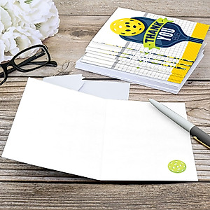 Big Dot of Happiness Let’s Rally - Pickleball - Birthday or Retirement Party Thank You Cards (8 count)