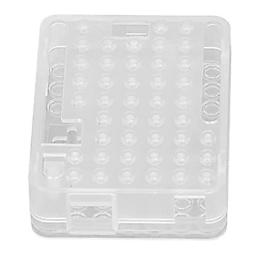 Electronic Housing, Flame Retardant Easy Connection Hollow Design ABS Circuit Board Case Quick Cooling with 4pcs Screw for Protection(Transparent)