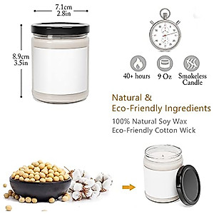 NHI Personalized Candles with Photo, Custom Candle Gift, Scented Soy Wax, Candle Home Decor, 9oz Jar, Made in The USA, Gift for Wedding Day, Valentine Day, Birthday (2)