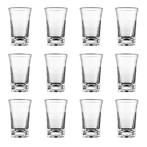 Generic 12 Pack heavy base Acrylic Plastic Shot Glasses, Unbreakable shot glass Perfect for Shot Dspenser, Bars, Parties, All Liquor, Cocktails & Family Game Night, (Capacity 1.2 oz Clear 12 Pack)