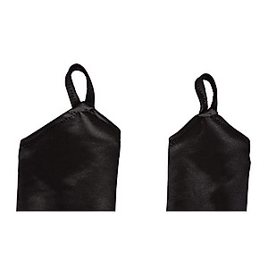 Shinningstar Girls' Boys' Adults' Stretchy Fingerless Over Elbow Cosplay Catsuit Opera Long Gloves (black)