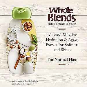 Garnier Whole Blends Nurturing Almond Milk and Agave Extract Weightless Moisture Conditioner for Normal to Dry Hair, Paraben Free, 12.5 fl oz
