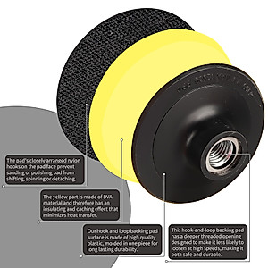 100PCS Angle Grinder Sanding Discs and 4 Inch Hook and Loop Backing Pad (5/8-11 Threads) with 8MM Drill Adapter, Angle Grinder Attachments for Sanding Polishing 40-800 Grits