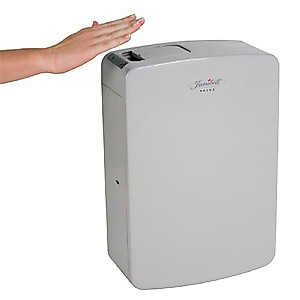Janibell MPV10A ABS 2-Gallon Touchless and Hygienic Sanitary Napkin Disposal System, Rectangular, 5-1/2" Width x 11-1/4" Depth x 16-1/2" Height, Gray