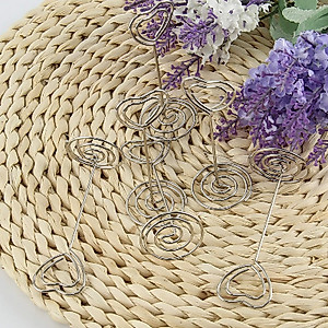 Leyeet Table Number Card Holders, 10pcs Table Photo Holder Table Picture Holder Wire Photo Holder Clips Memo Note Photo Stand for Party Wedding Table Decorations