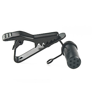 BLUPLE 3 Pieces Lavalier Microphone Metal Tie Clips, 3 Pieces Lapel Mic Windscreen Foam Covers (Clip-6mm, 3pcs,Black)