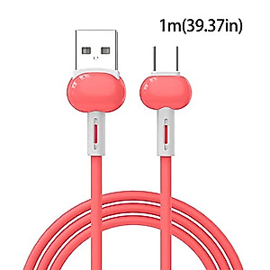 BGNTBUK Phone Chargers 2PC 1m 3A Silicone Data Cable Mobile Phone Color Fast Charging Line Liquid Soft Plastic Flash Charging Cable Charger Cable Magnetic