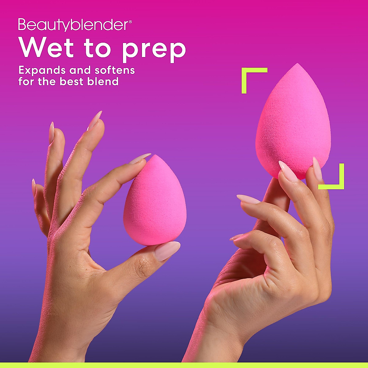 beautyblender Original & Pro Beautyblender Makeup Sponge for blending foundations, powders and creams+ Liquid Blendercleanser 3oz Set, vegan, cruelty free