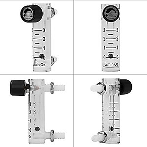 LZQ-2 Flowmeter 0-3LPM Flow Meter Gas Flowmeter with Control Valve for Measuring Controlling Gas Flow