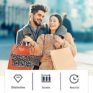 VALICLUD Shoulder Bag Leopard Print Purse Faux Fur Hobo Handbag Small Cheetah Print Purses for Women