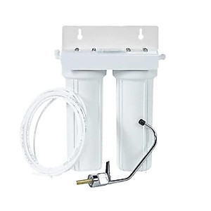 2 Stage 10" Drinking Water Filter with Faucet and Undersink Connection Kit