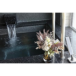 AUSBENDER 2Packs Artificial Faux Flowers Plant Silk 15.3" Fall Arrangement Boho Style Bouquets Floral Rustic Decoration Table Centerpieces for Home Kitchen (Pretty Dandelion Eucalyptus Daisy)