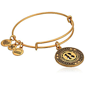 Alex And Ani Replenishment 19 Women's Numerology Number Eight, Charm Bangle, Rafaelian Gold