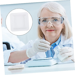 SOLUSTRE Lab Weighing Dishes Weighing Dish for Scale Biologically Inert Weighing Dishes 20pcs Square Weighing Boats Labs Weighing Dishes for Scale