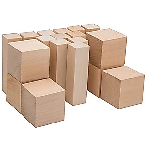 BeaverCraft BW18 pcs Basswood Carving Blocks Whittling Wood Carving Blocks Basswood for Carving Wood for Whittling Kit Wood Blocks for Carving Basswood for Wood Carving Set Wood Carving Wood