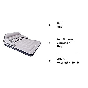 Tialoer King Size Inflatable Air Mattress Sofa Bed for Camping with Adjustable Back Sofa（No Air Pump）