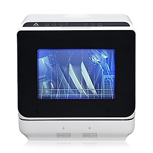 ACONEE Portable Countertop Dishwasher, White