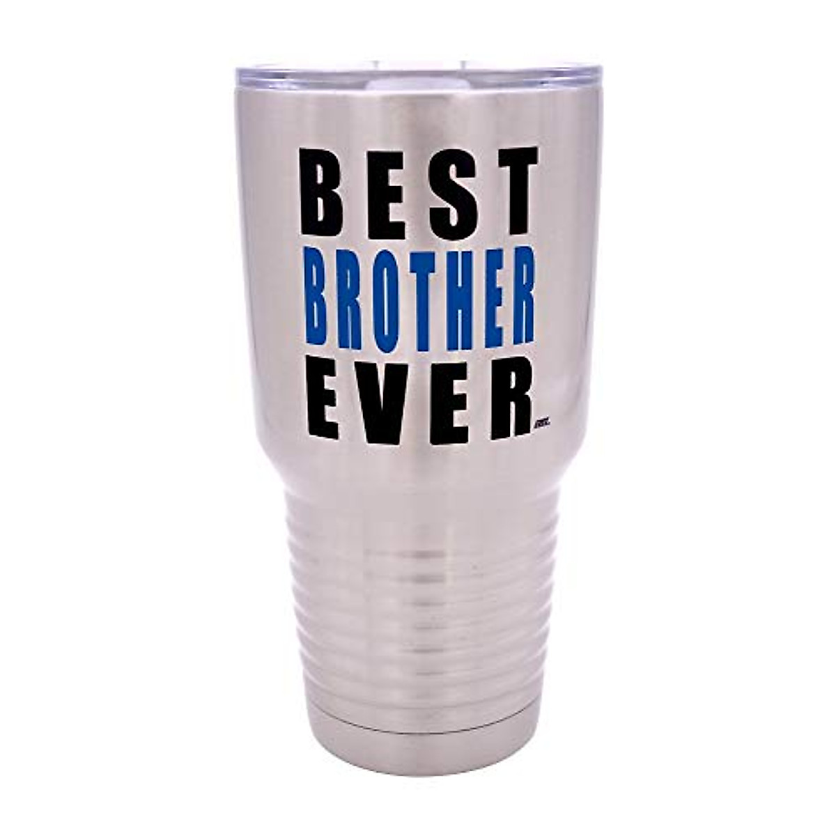 Rogue River Tactical Funny Best Brother Ever Large 30 Ounce Travel Tumbler Mug Cup w/Lid Sarcastic Work Gift For Him Friend Sibling